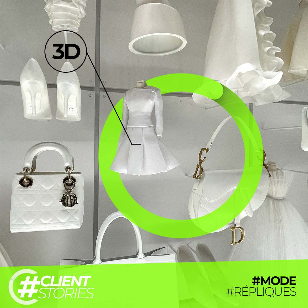 Thanks to 3D printing, the Dior Gallery magnifies its legendary address ...