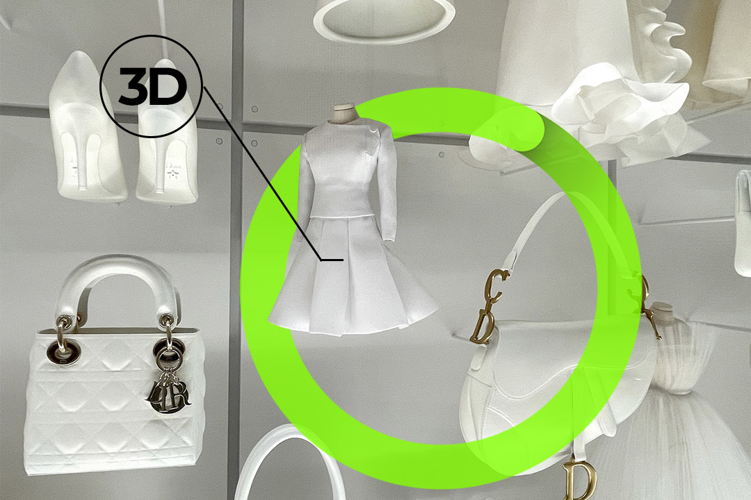 Thanks to 3D printing, the Dior Gallery magnifies its legendary address ...